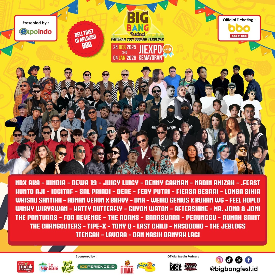 Big Bang Festival 2025: Liburan Akhir Tahun Paling Meriah di Jakarta ...